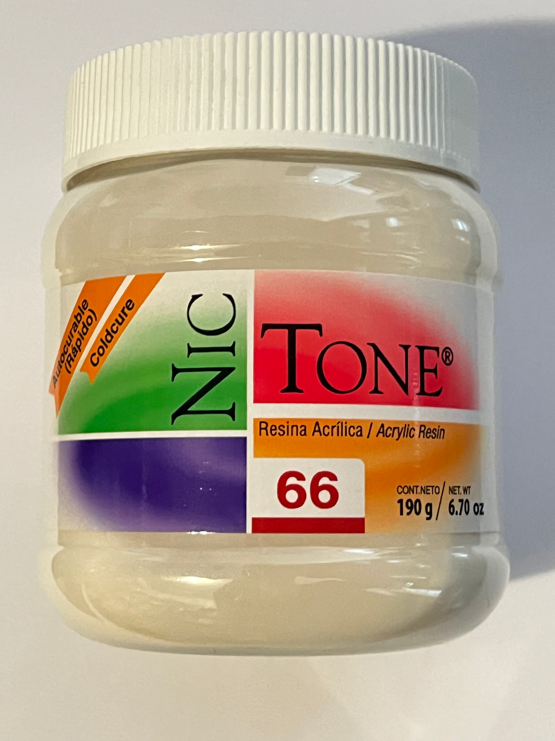 Acrílico Nic tone rápido autocurable 190 gramos color 66 – Deposito ...