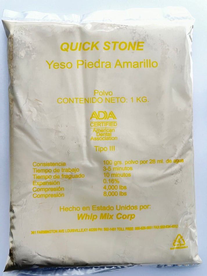 Yeso piedra whip-mix quick stone 1 kg – Deposito Dental Molar