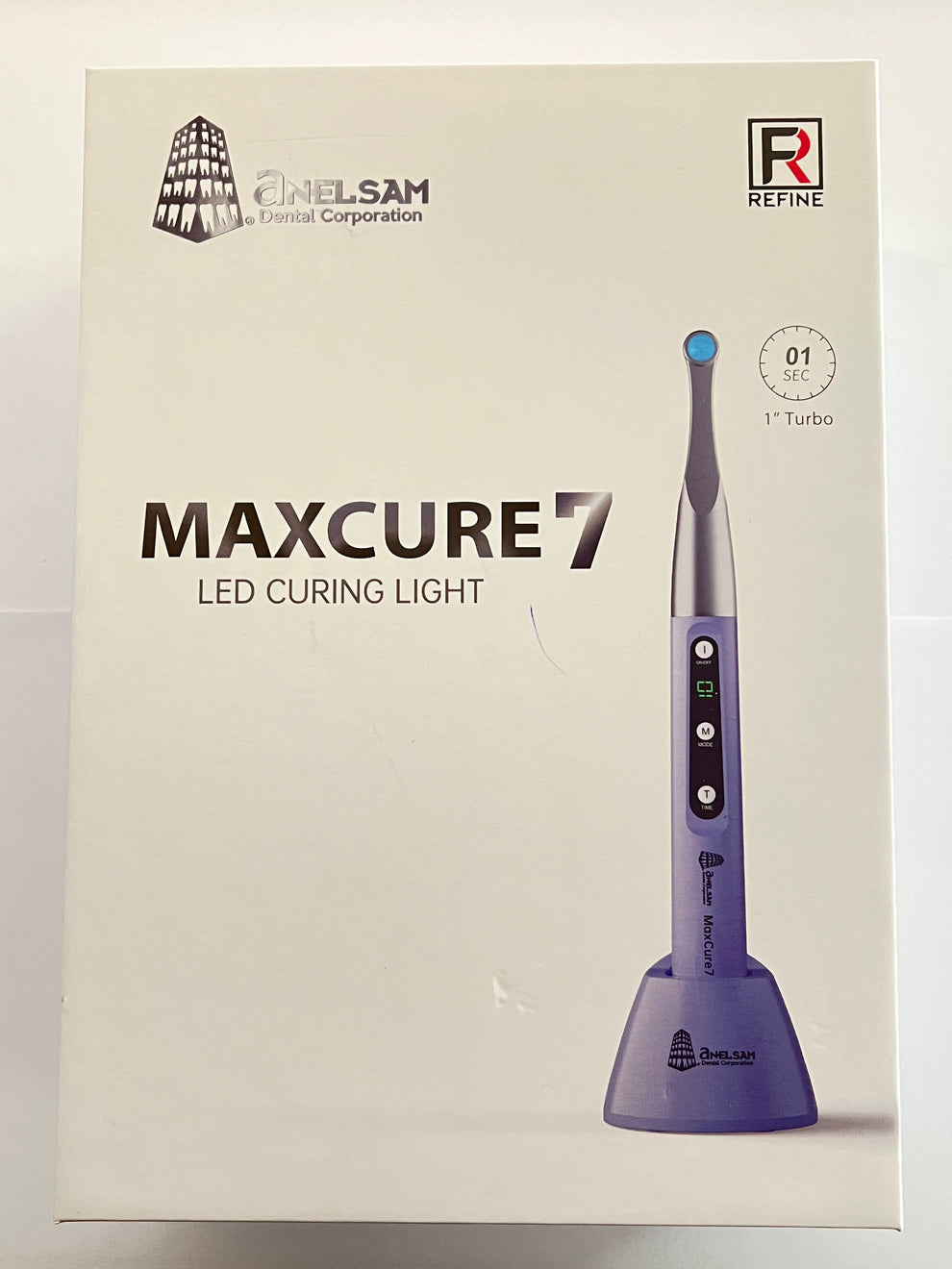 Lámpara curing light Max cure 7 morada Anelsam (6 meses garantía) – Deposito Dental Molar
