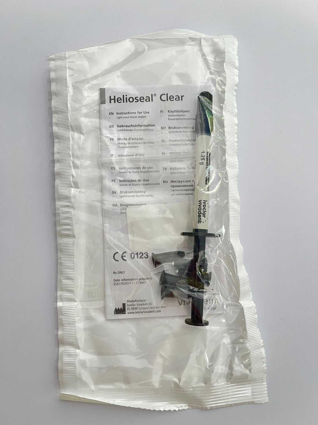Helioseal Clear sellador de fosetas y fisuras 1.25 gr – Deposito Dental ...