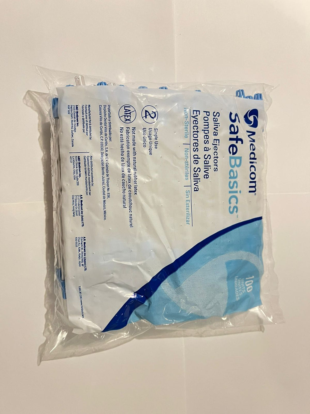 Eyectores Medicom desechables con 100 piezas – Deposito Dental Molar