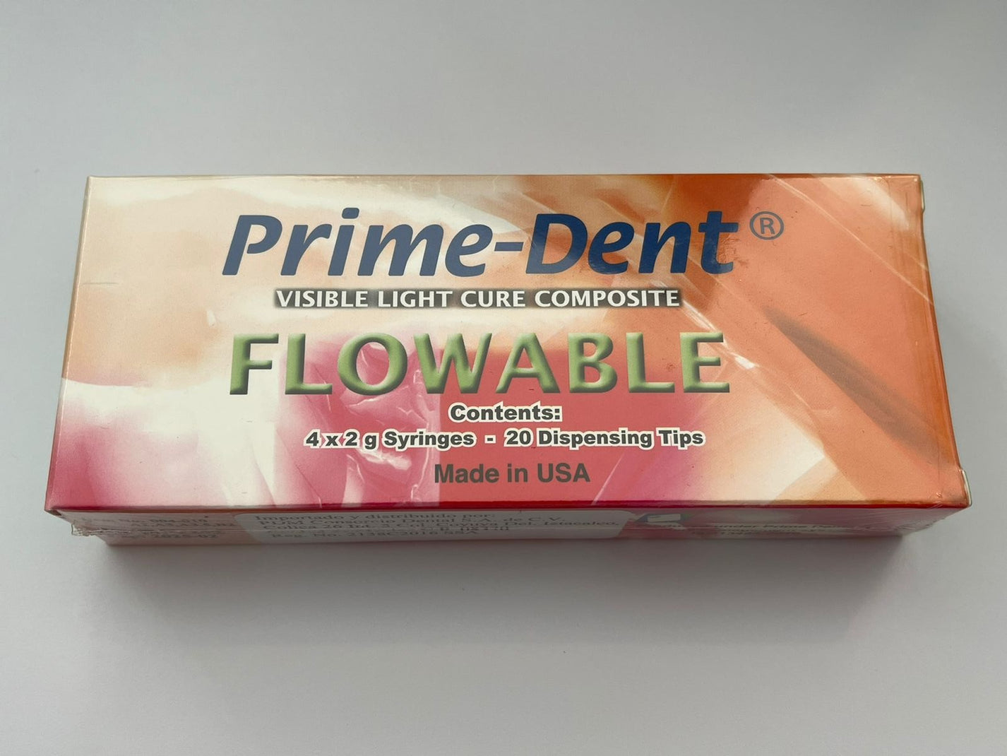 Kit resinas flow fluida prime dent con 4 jeringas – Deposito Dental Molar