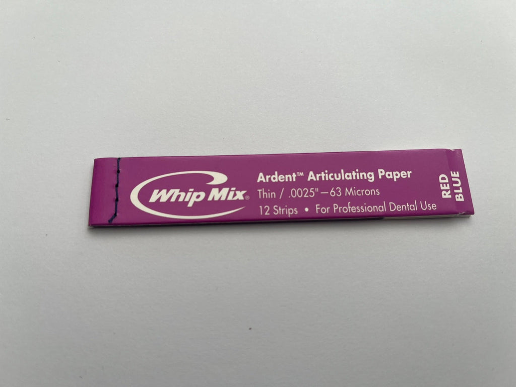 PAPEL ARTICULAR WHIP-MIX libro c12 hojas – Deposito Dental Molar