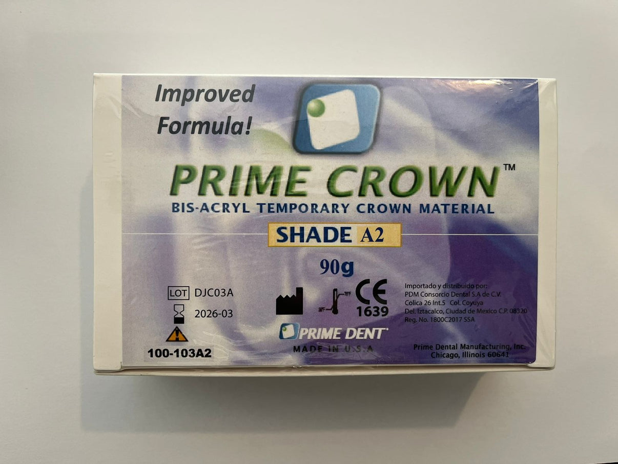 Bisacrilico Prime Crown 90 g resina bis-acrílica para elaborar provisi ...